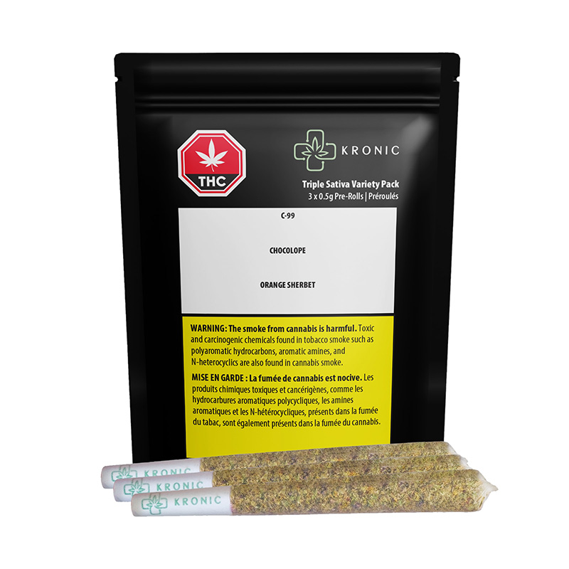 Kronic - Triple Sativa Variety Pack - Pre-Roll - Prairie Cannabis ...